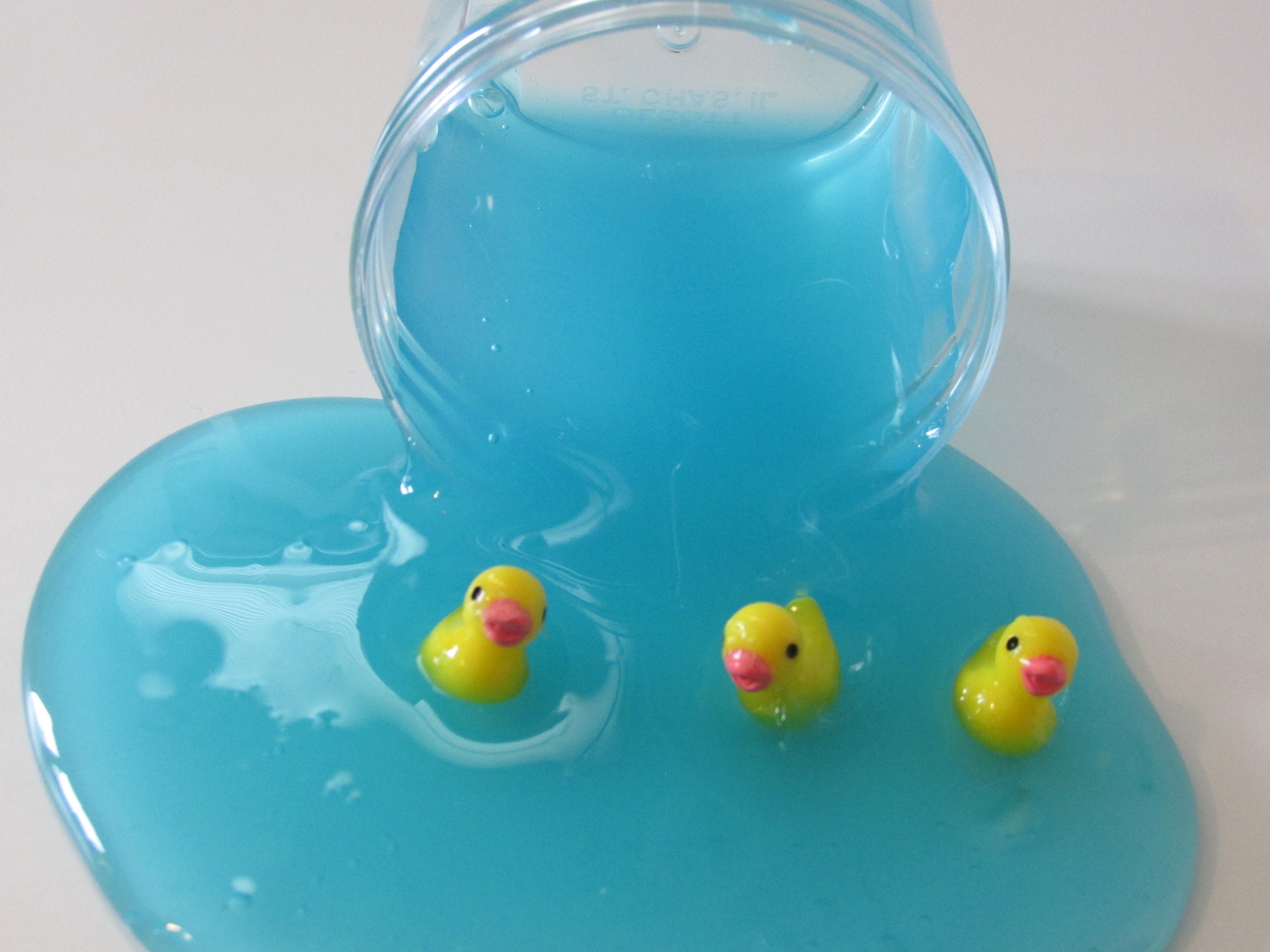 Three Ducks in a Pond Clear Slime 4 or 6 Oz, Comes With Three Duck ...