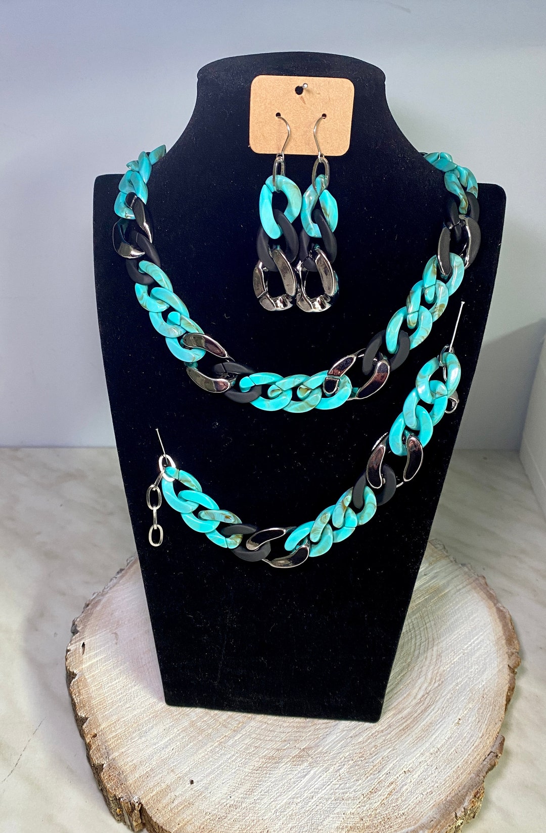 Chain Set mare Blu Coarse Links Chunky Chain - Etsy