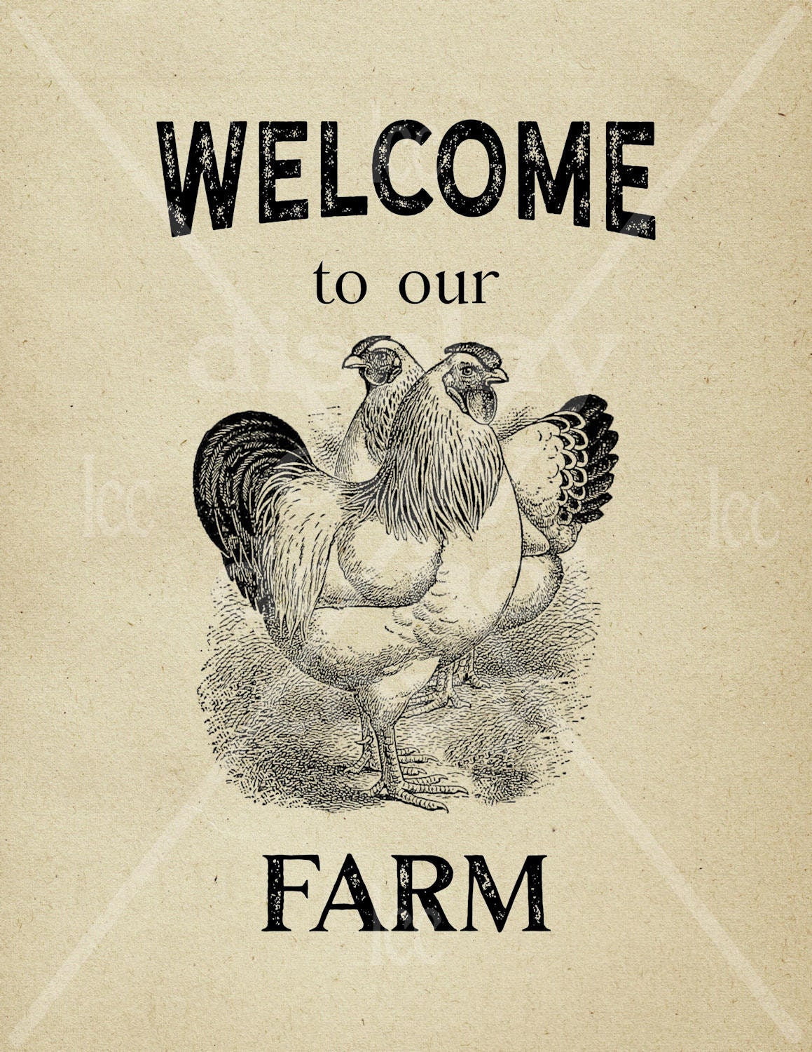 Farmhouse Digital Instant Download Printable Country Primitive Transfer ...