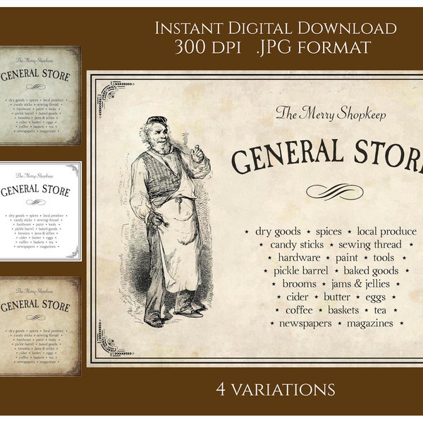 General Store Sign - Etsy