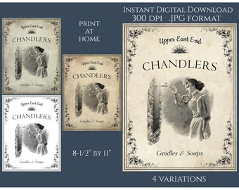 Vintage-style Digital Instant Download Printable Country Primitive ...