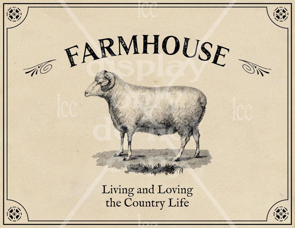 Farmhouse Digital Instant Download Printable Country Life Primitive ...