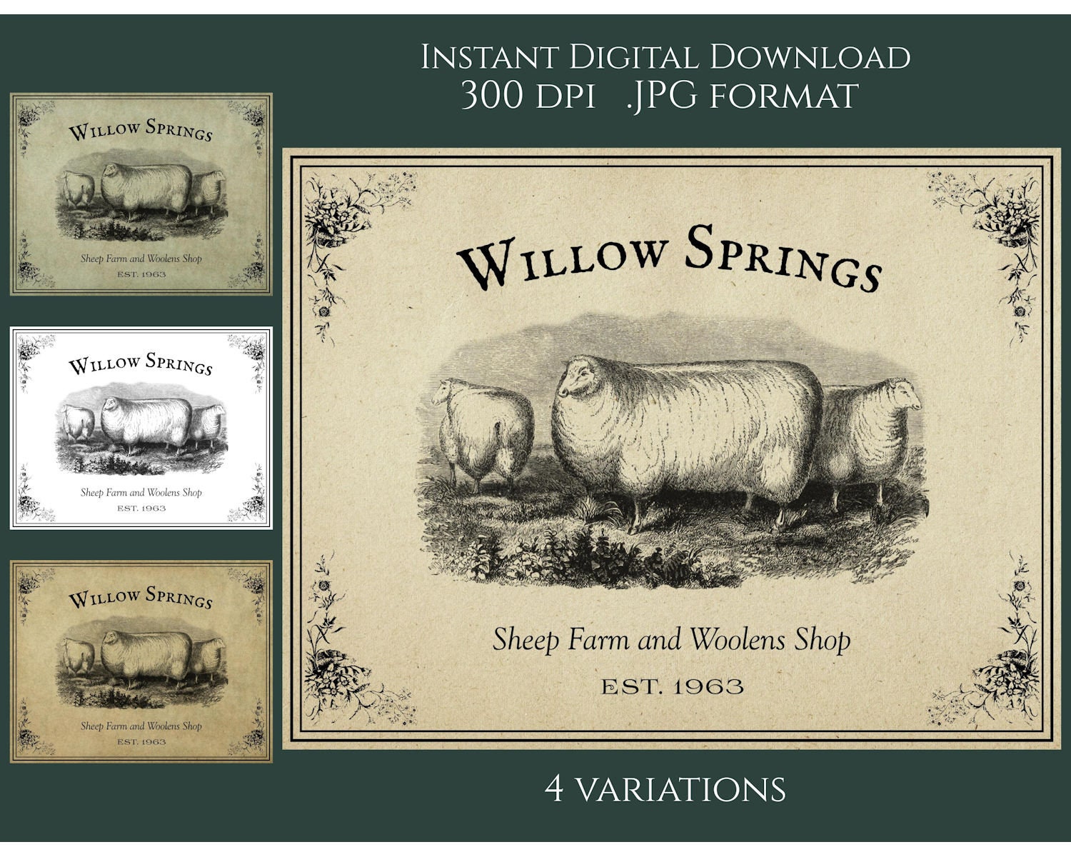 Farmhouse Digital Instant Download Printable Country Primitive Transfer ...