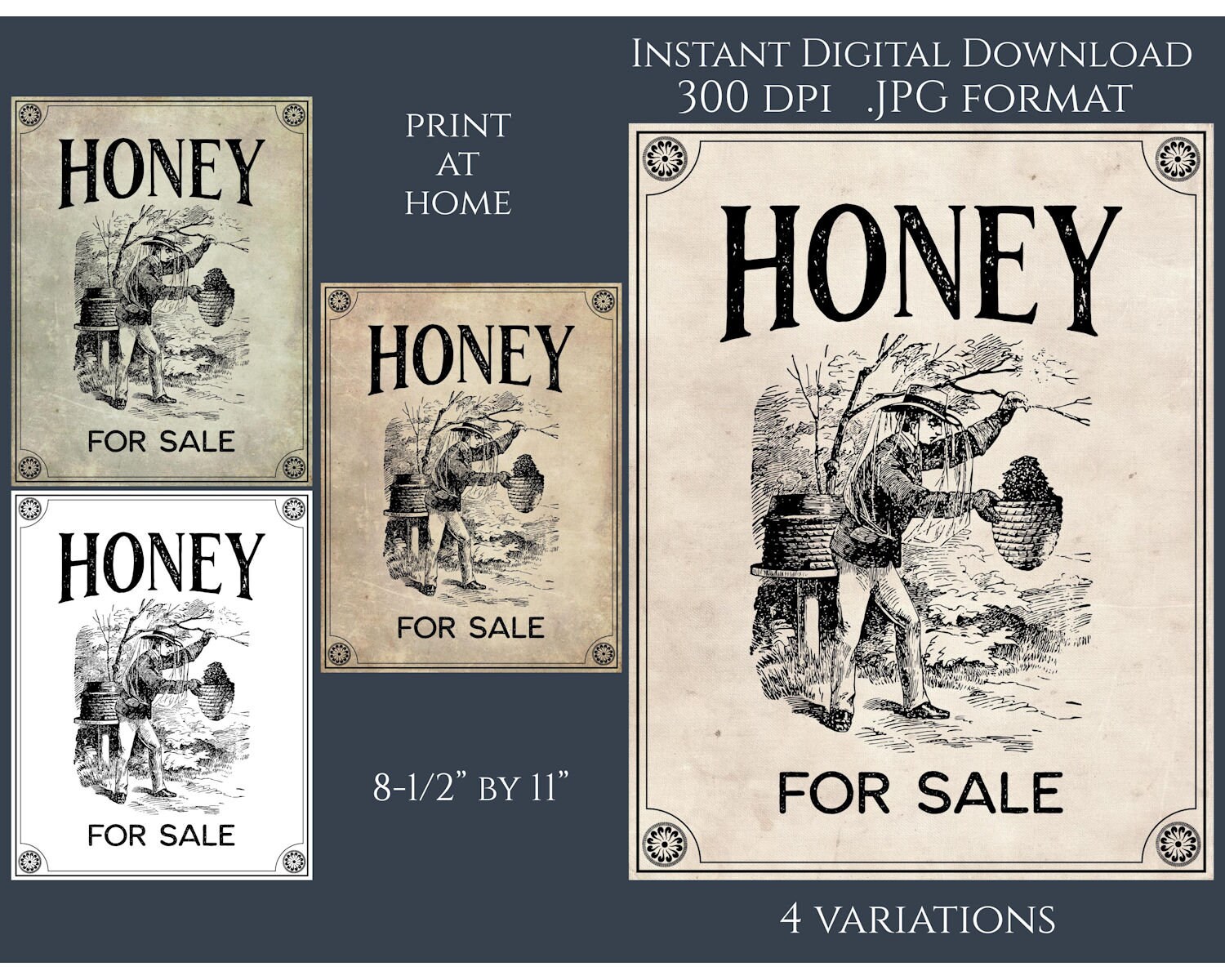 Farmhouse Digital Instant Download Printable Country Primitive Transfer ...