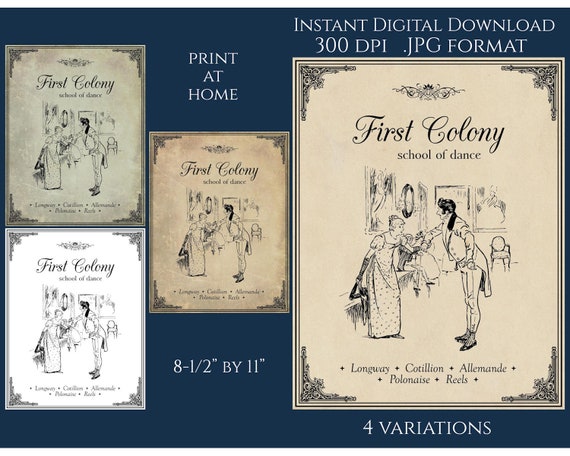 Vintage-style Digital Instant Download Printable Country - Etsy