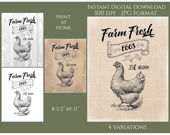 Farmhouse Digital Instant Download Printable Country Primitive | Etsy