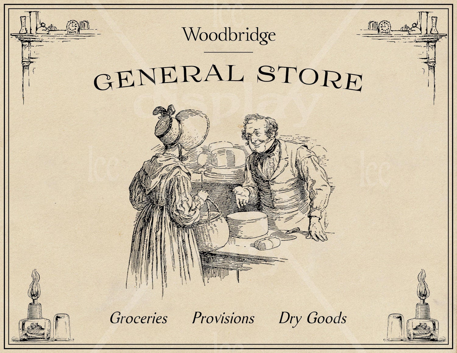 Vintage-style Digital Instant Download Printable Country Primitive ...