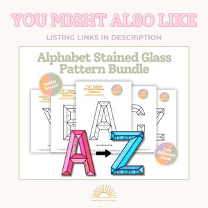 Stained Glass Pattern Letter S: DIY Alphabet Template (digital Download ...
