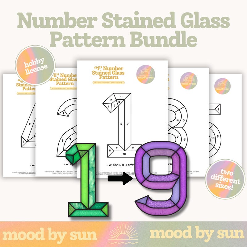 Faux Glass Stained Template - Etsy