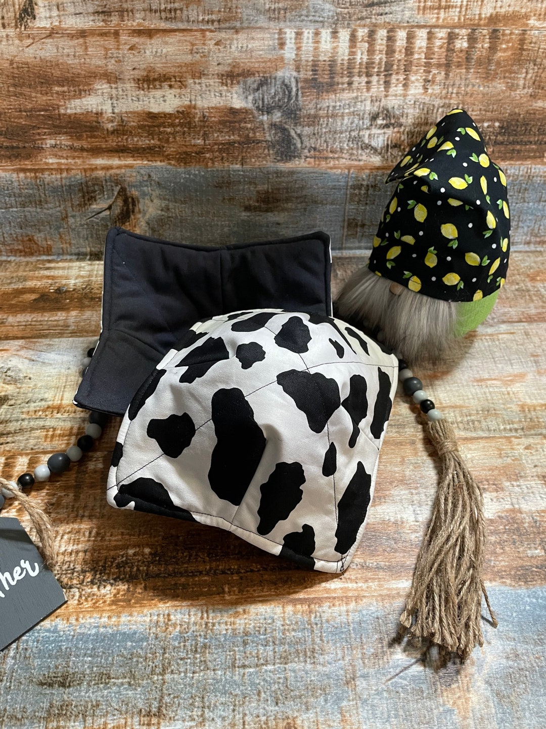 Cow Print Bowl Cozy Set of 2 or Set of 4 - Etsy