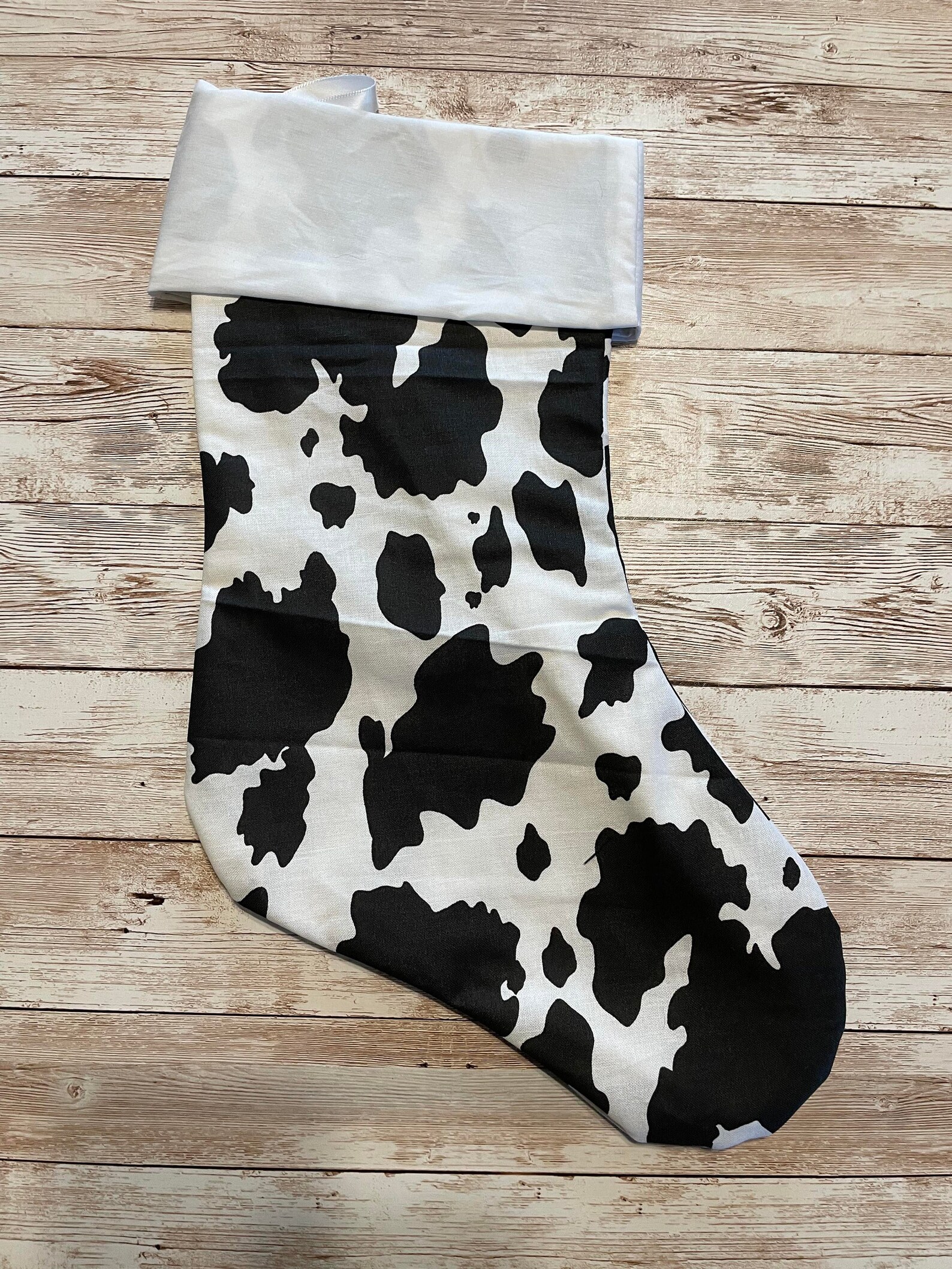 Personalized Custom Cow Print Christmas Stocking - Etsy