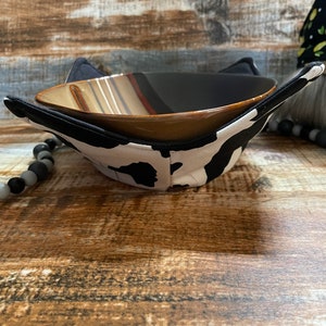 Cow Print Bowl Cozy Set of 2 or Set of 4 - Etsy