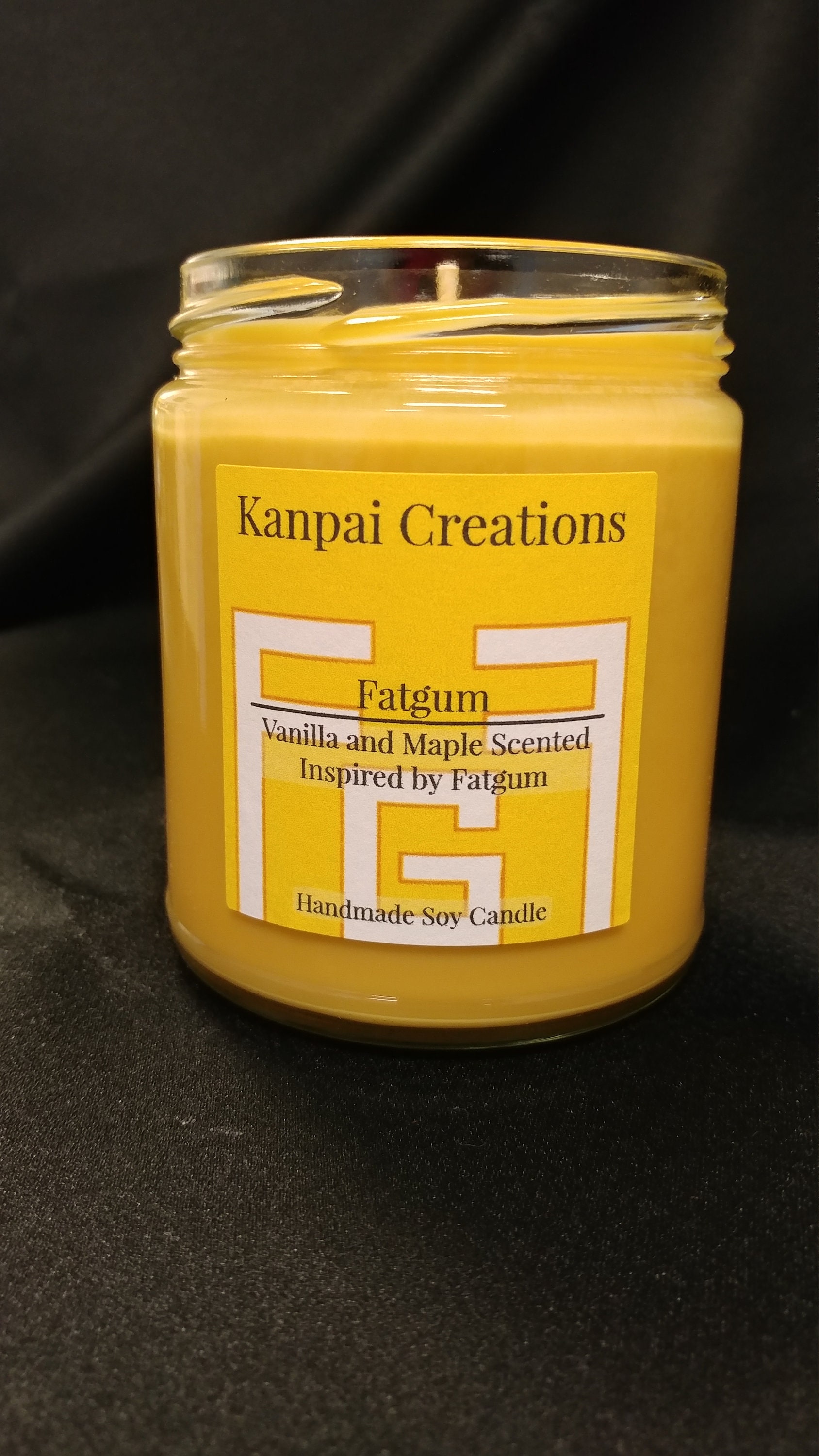 Fat Gum Vanilla and Maple Scented Anime Inspired Candle | Etsy