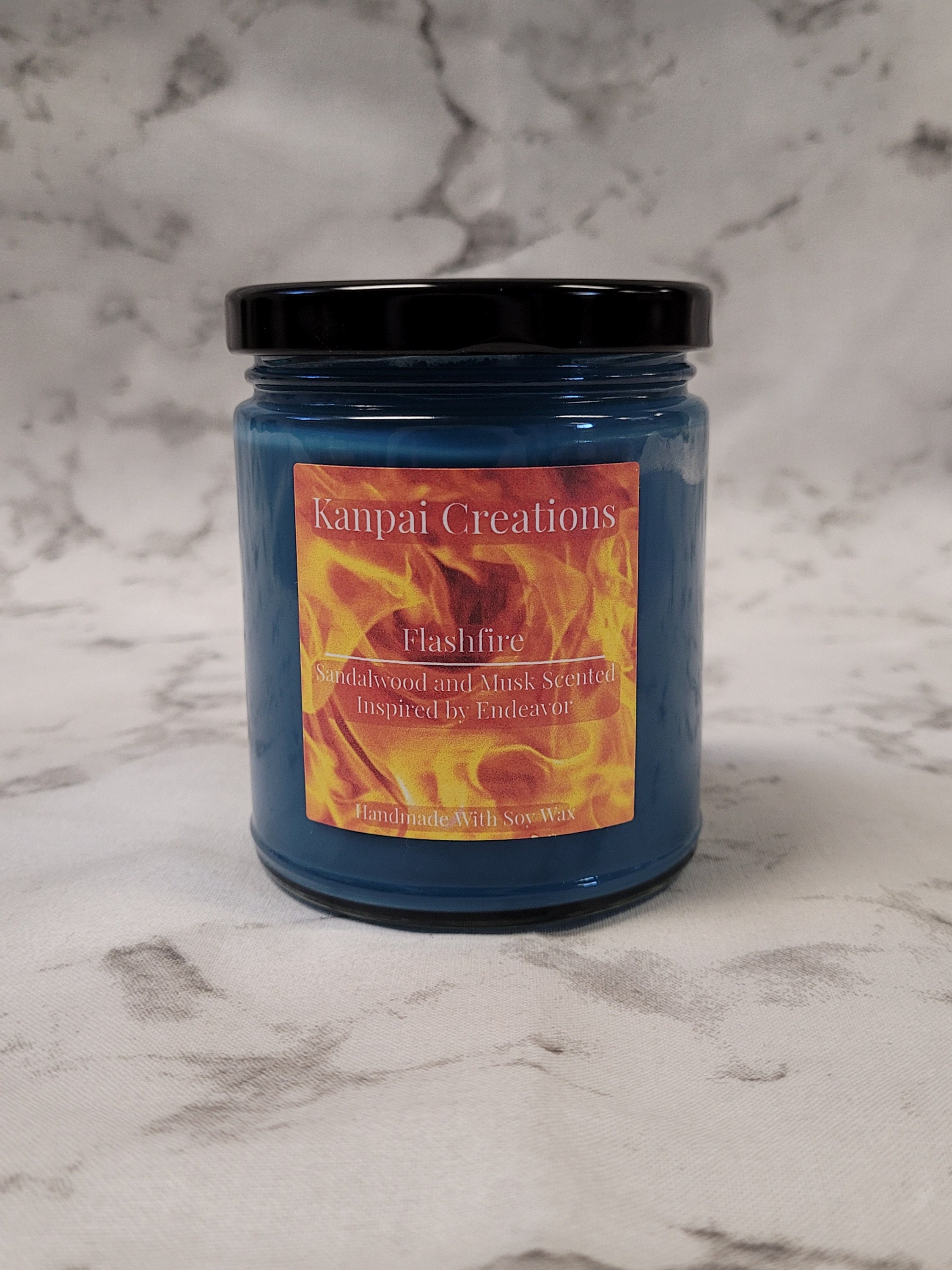 Flash Fire, Sandalwood and Musk, Anime Candle - Etsy