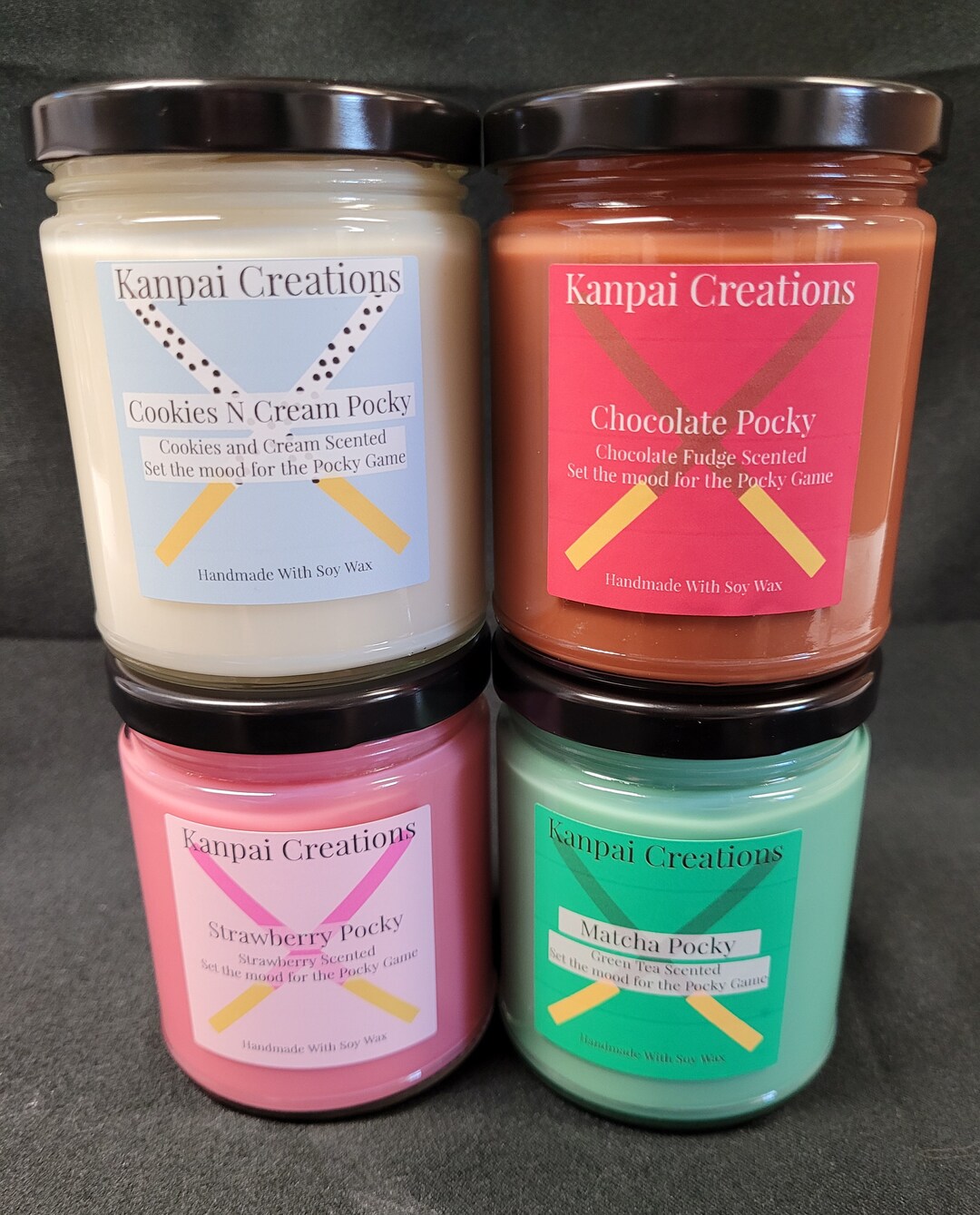 Pocky Scented Soy Candles - Etsy