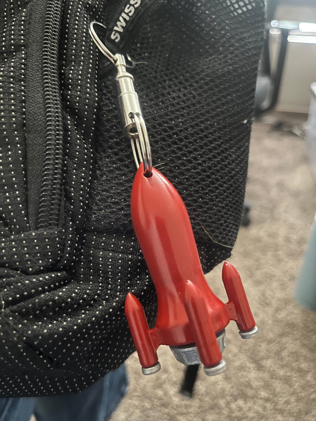 Fallout Inspired Red Rocket Backpack Keychain - Etsy