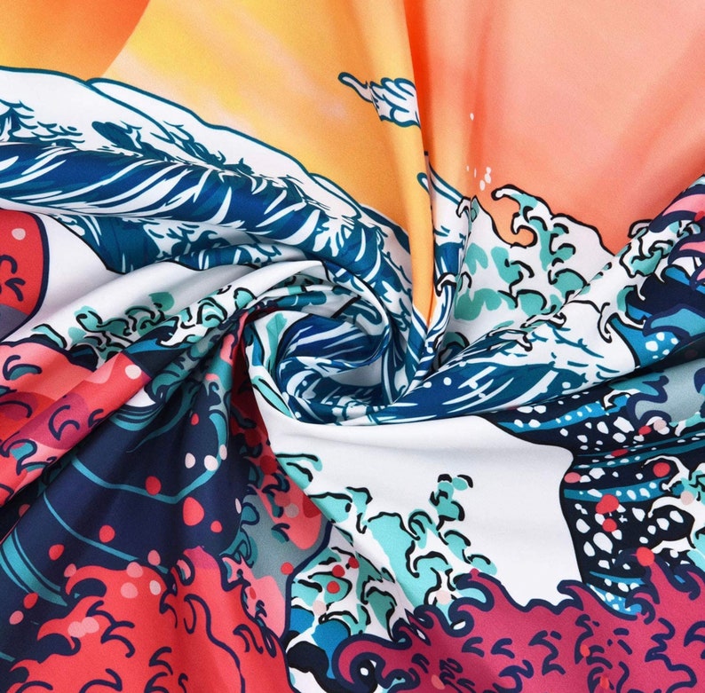 Trippy Psychedelic Ocean Wave Tapestry Sunset Nature Tapestry - Etsy