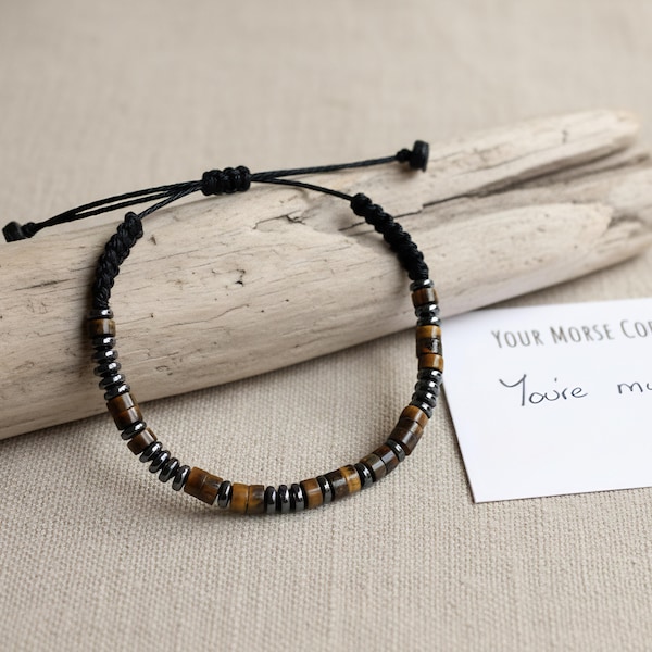 Bead Braclets Mens - Etsy UK