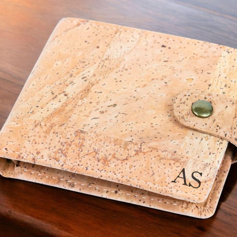 Cork Vegan Leather Wallet - Etsy UK