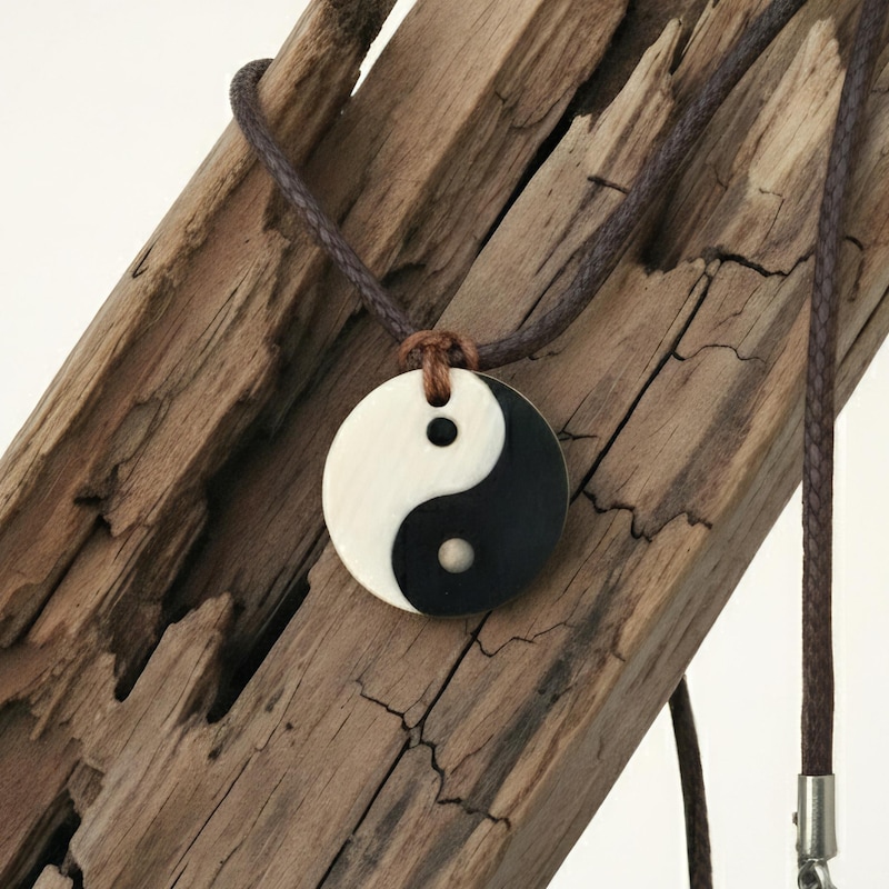 Ying Yang Men's Necklace - Etsy