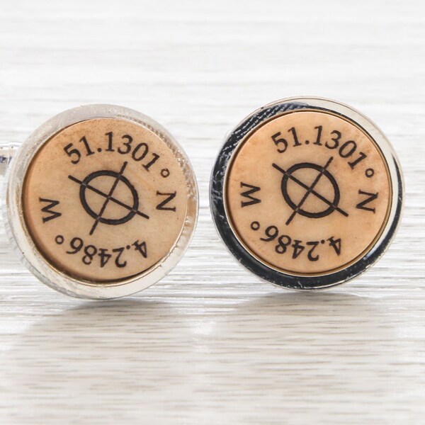 Compass Cufflinks - Etsy UK