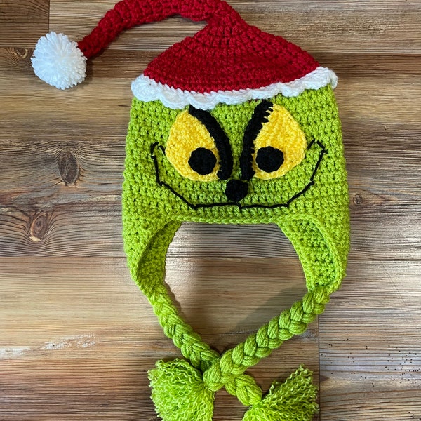 Crochet Grinch Hat - Etsy