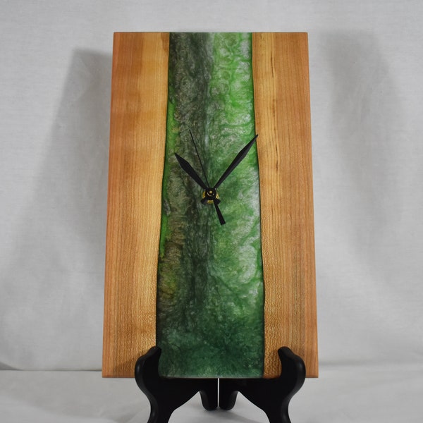 Resin and Wood Clock - Etsy