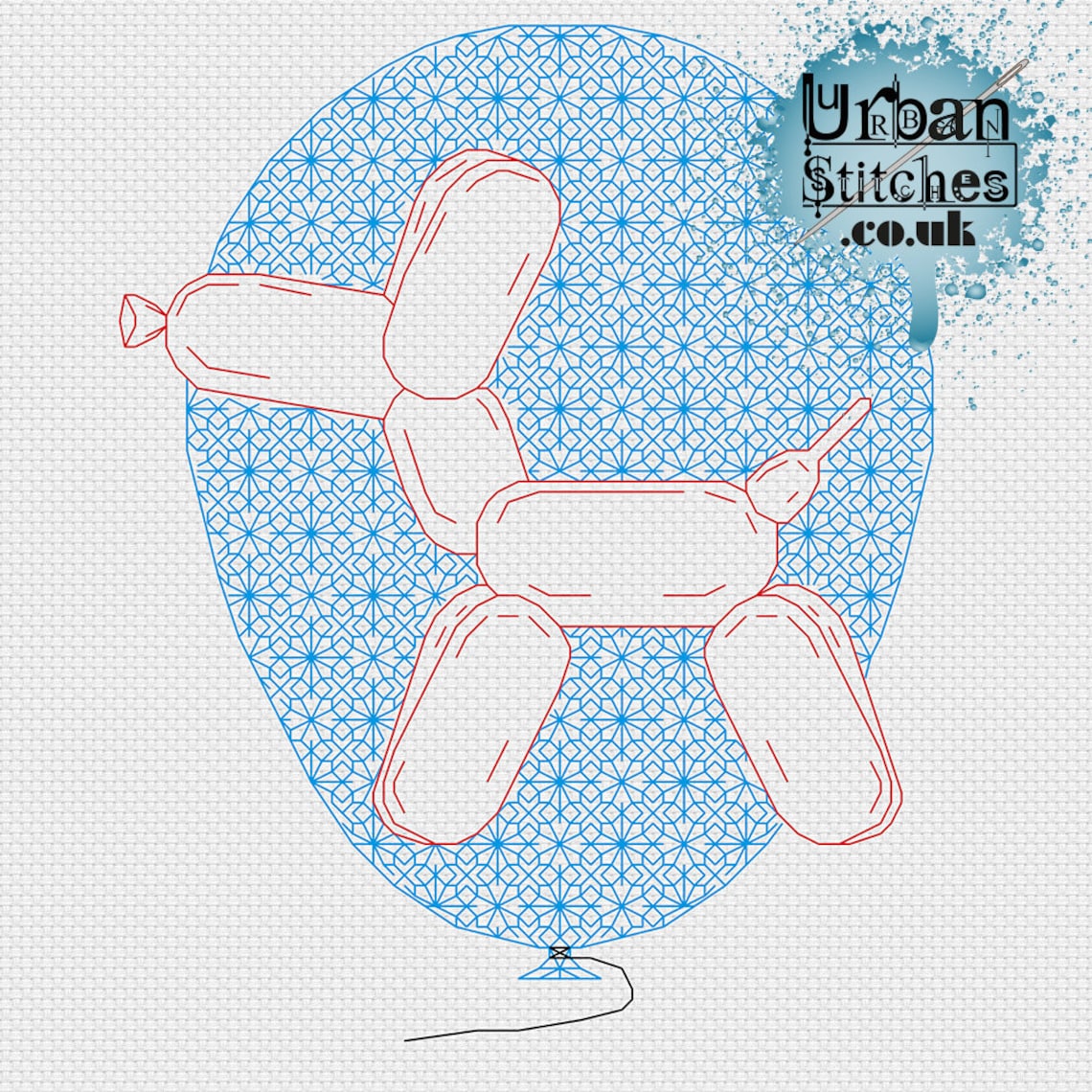 Balloon Dog Blackwork Sausage Dog Balloon Animal Inflatable | Etsy UK