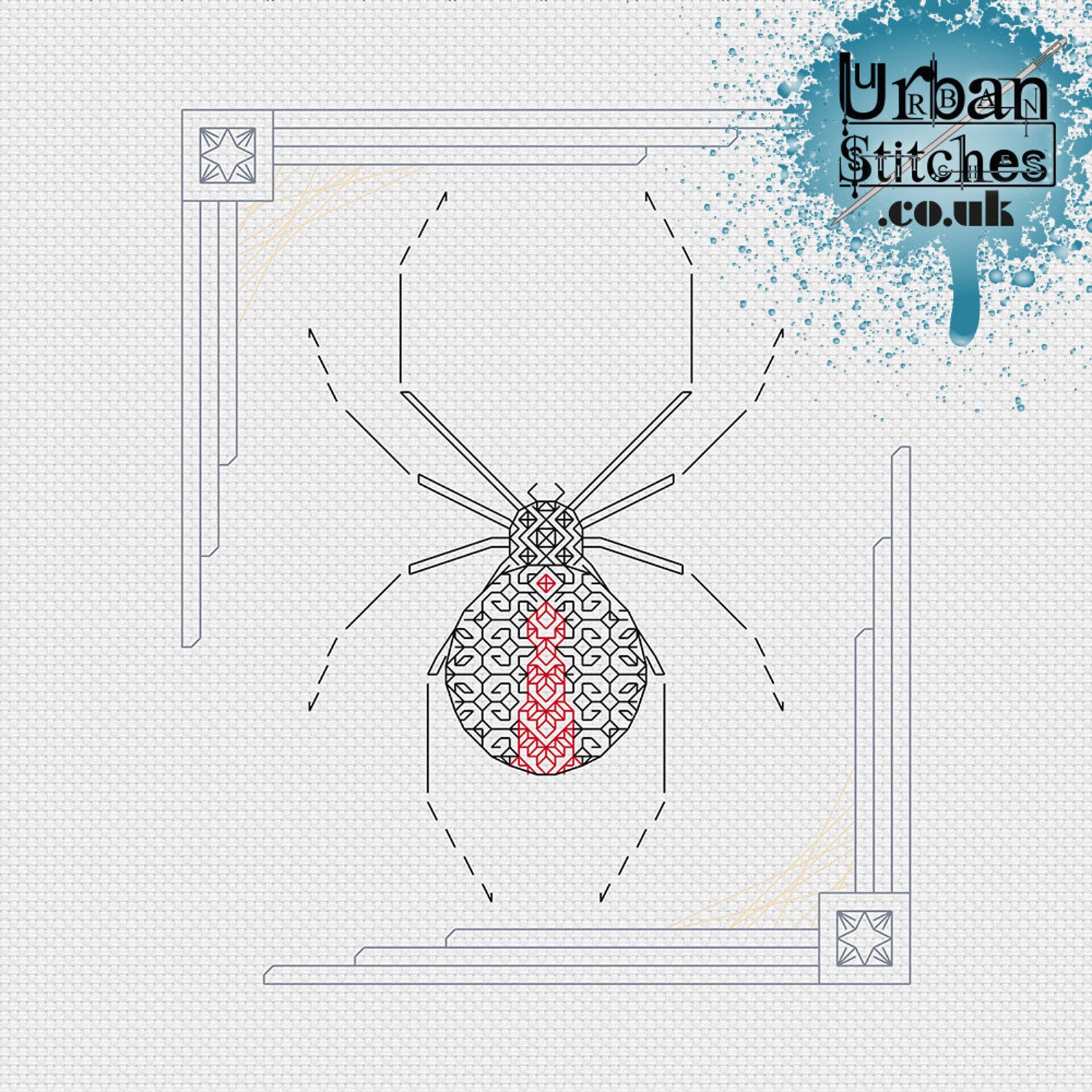 Black Widow Redback Spider Blackwork Victorian Style Insect - Etsy UK