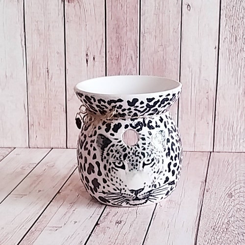 Leopard Wax Burner Leopard Design Leopards Spots Decor Oil - Etsy UK
