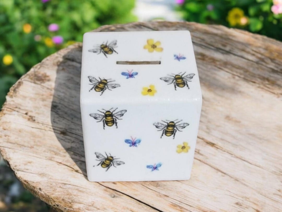 Personalized Bumble Bee Money Box: Children's Savings Bank - Etsy
