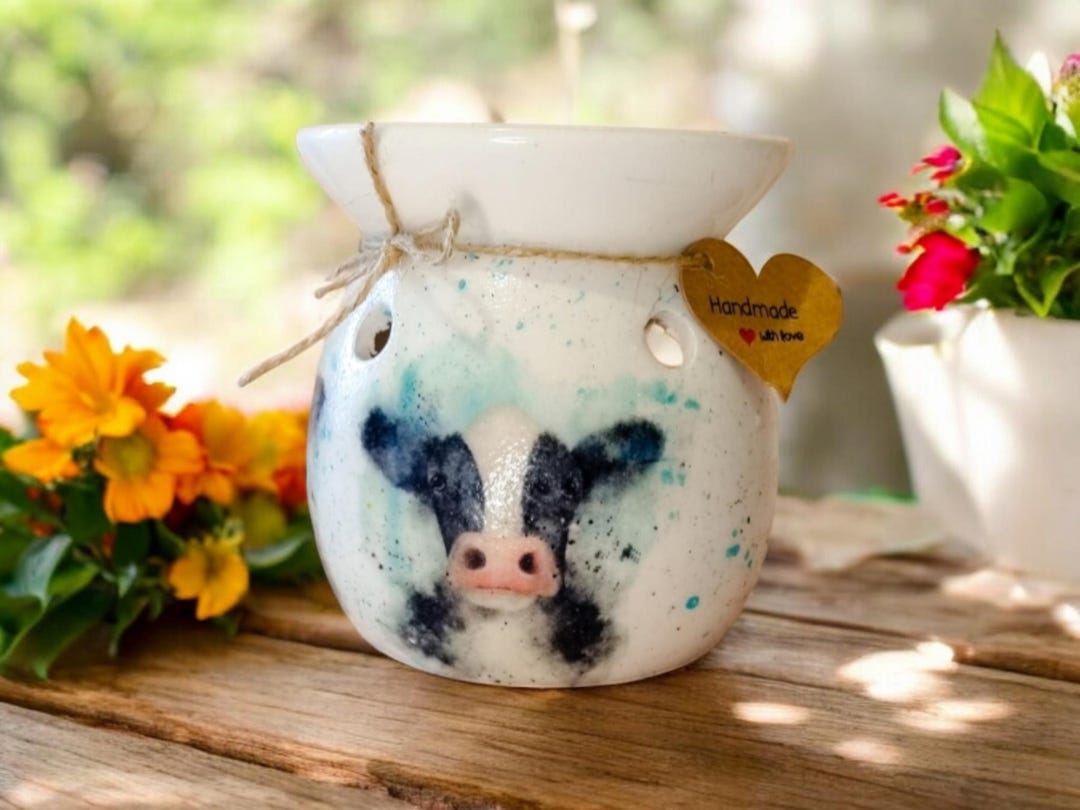 Cow Wax Burner, Wax Warmer, Oil Burner, Wax Melts, Gift for Home ...