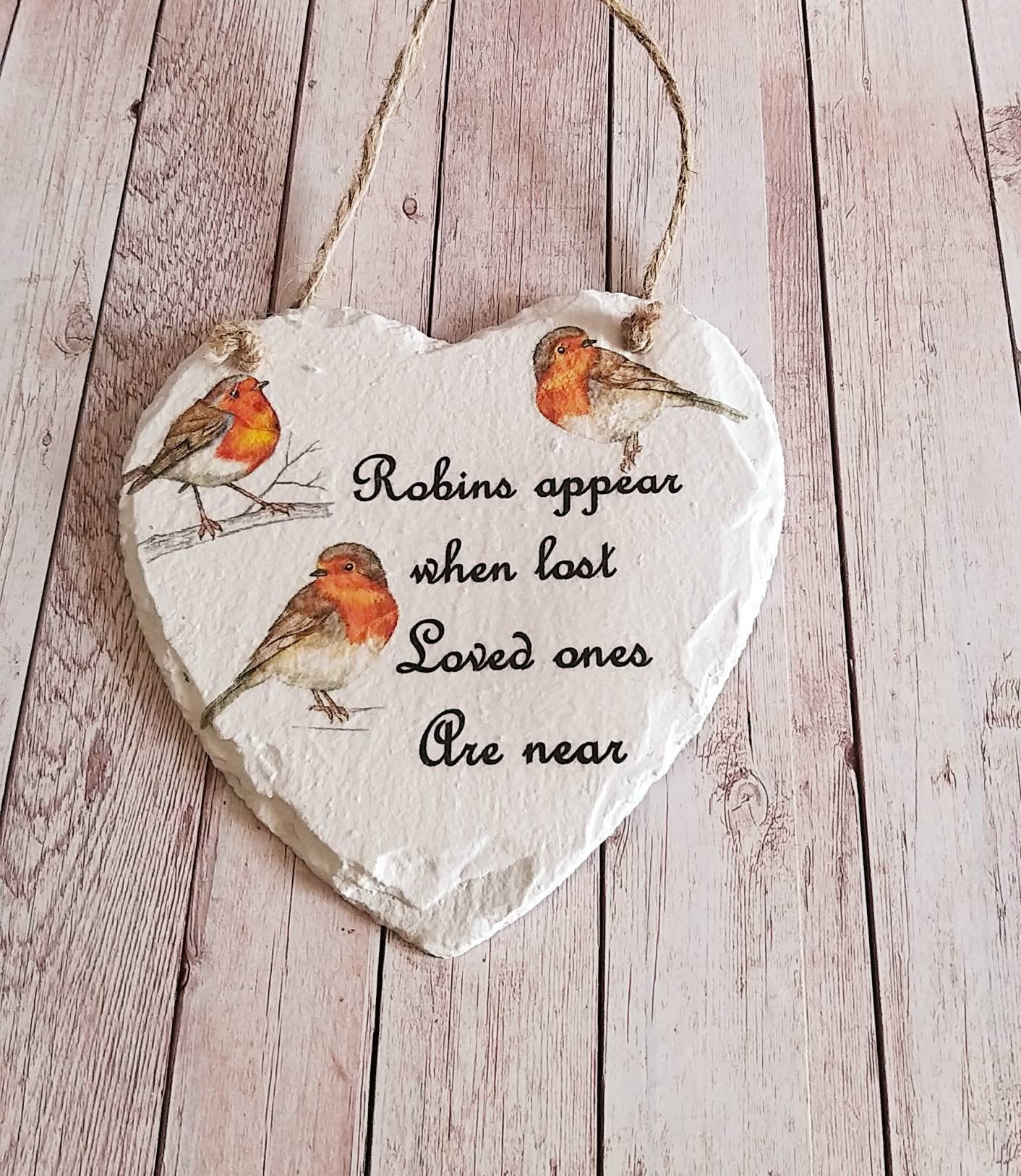 Robin's Appear When Lost Loved Ones Are Near Remembrance - Etsy UK