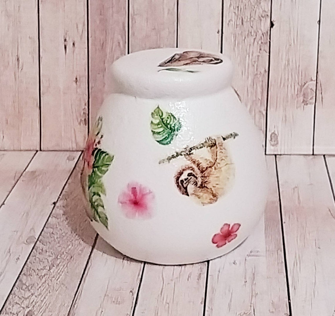 Personslised Sloth Money Pot Money Box Piggy Bank Savings - Etsy UK