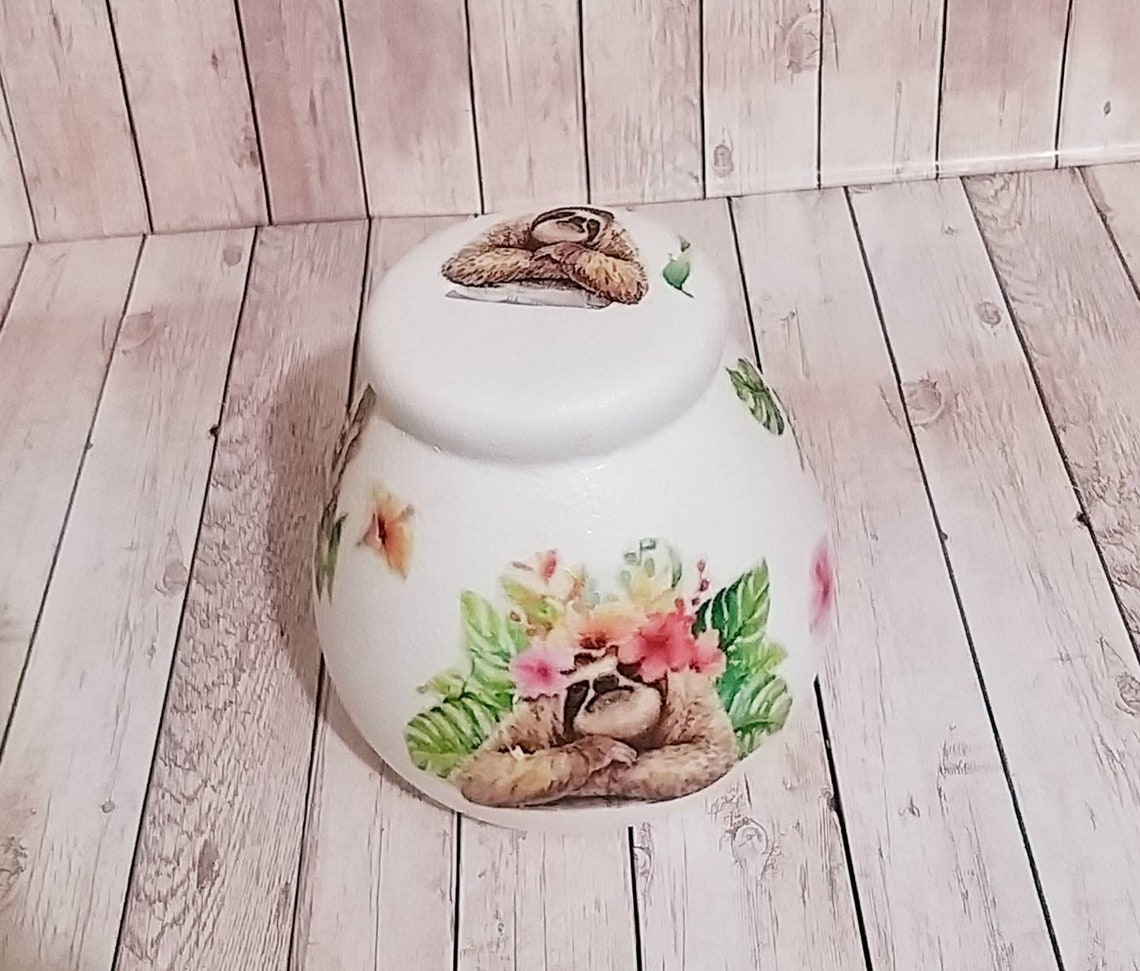 Personslised Sloth Money Pot Money Box Piggy Bank Savings - Etsy UK