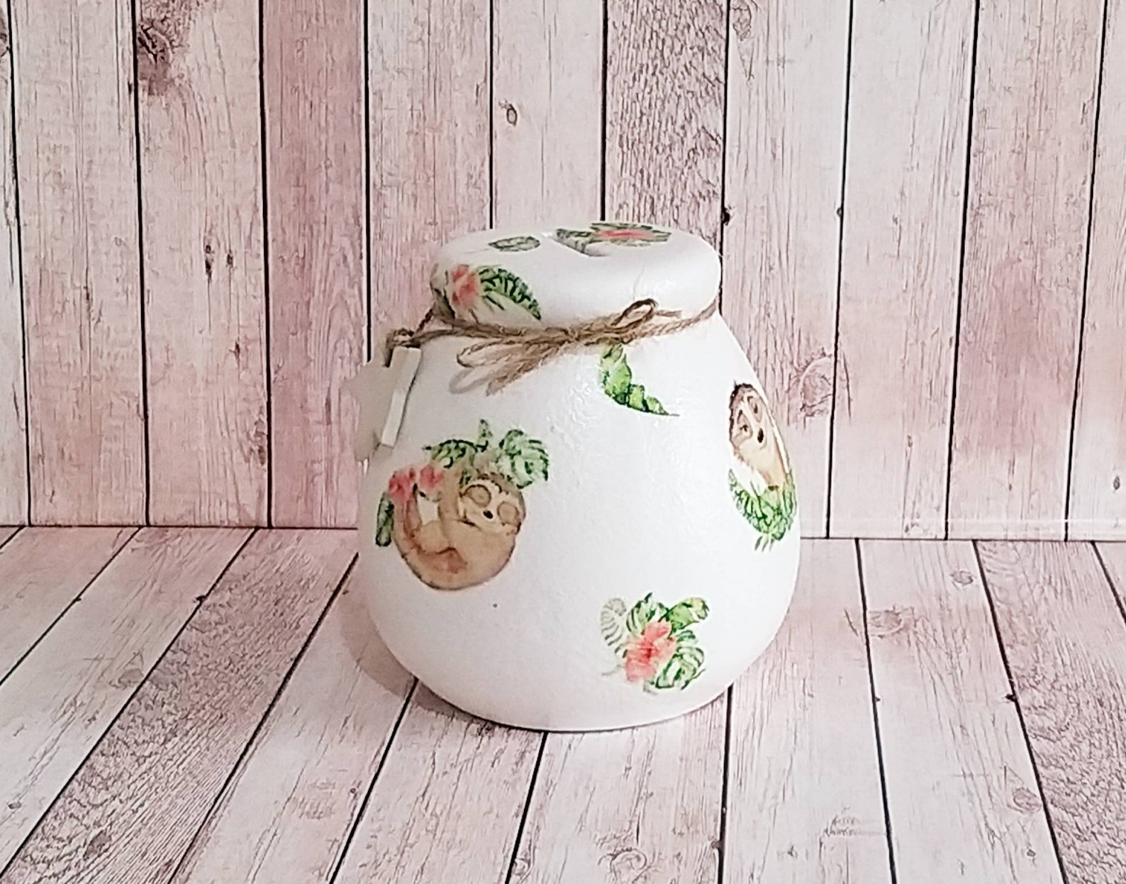 Personslised Sloth Money Pot Money Box Piggy Bank Savings - Etsy UK