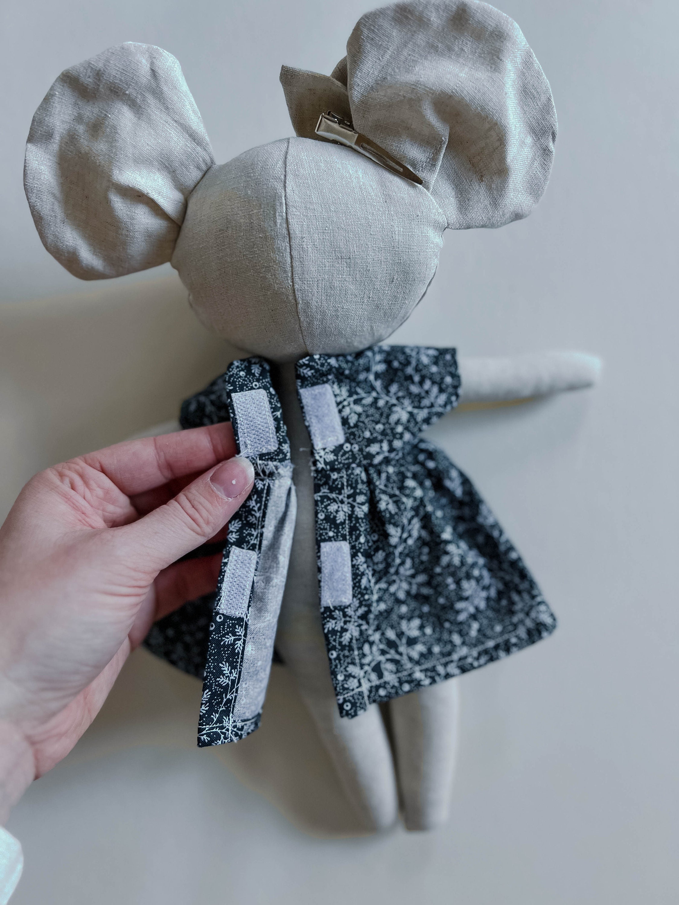 Tilly Mouse Handmade Linen Mouse Doll - Etsy