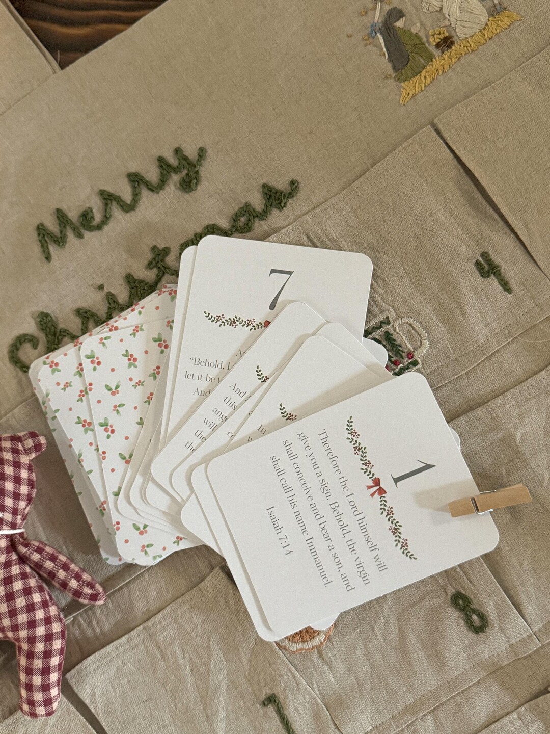 Digital Download, Advent Bible Verse Flash Cards, Print at Home - Etsy
