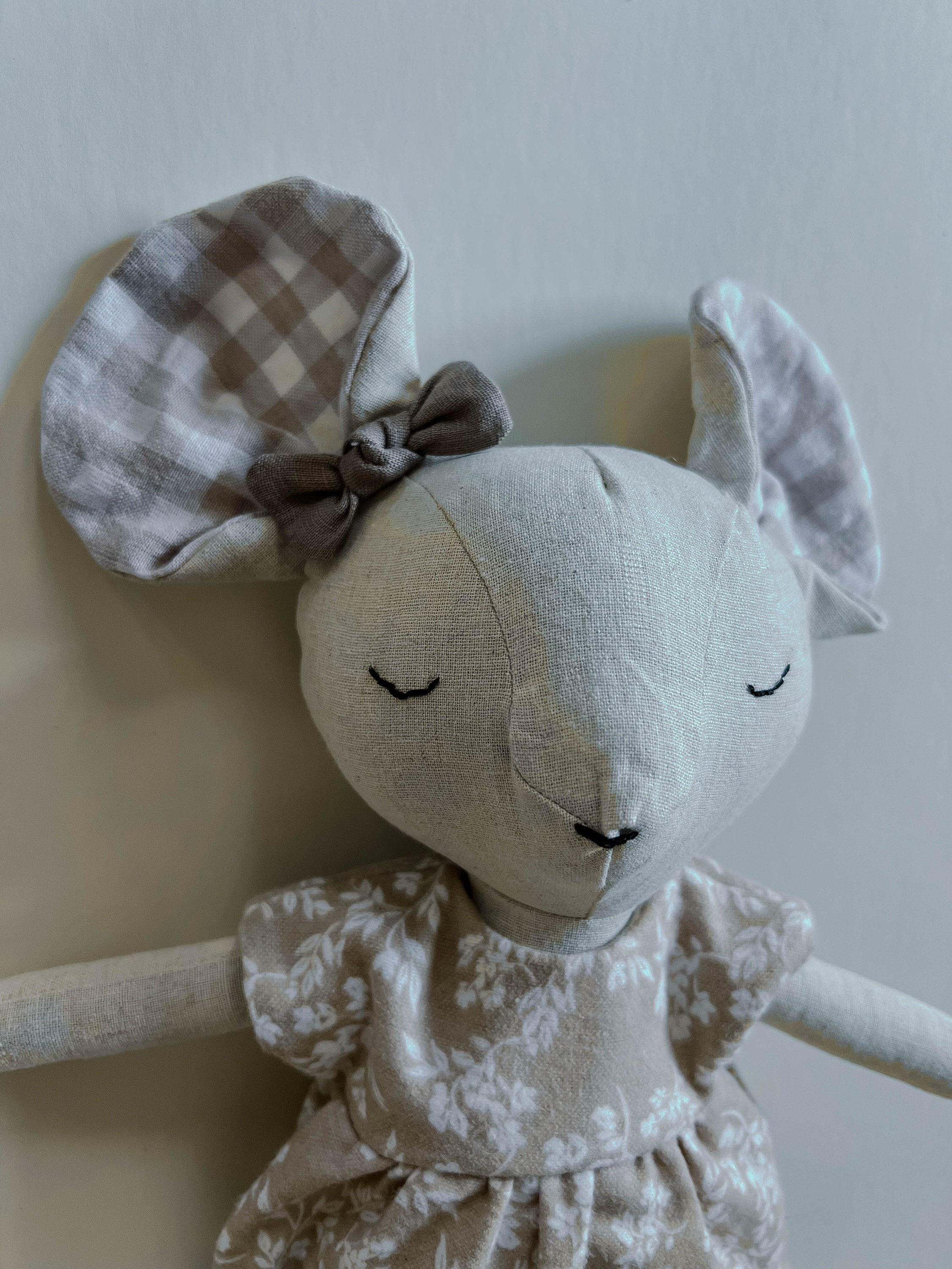 Tilly Mouse, Handmade Linen Mouse Doll - Etsy