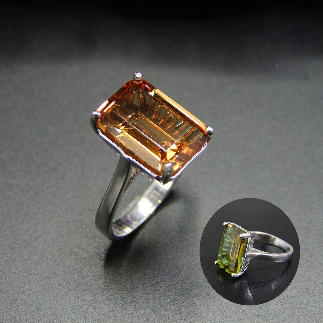 Rare Amazing Color Changing Zultanit Turkish Diaspore 925 Sterling ...