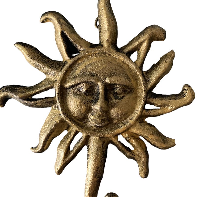 Brass Wall Hook Sun - Etsy
