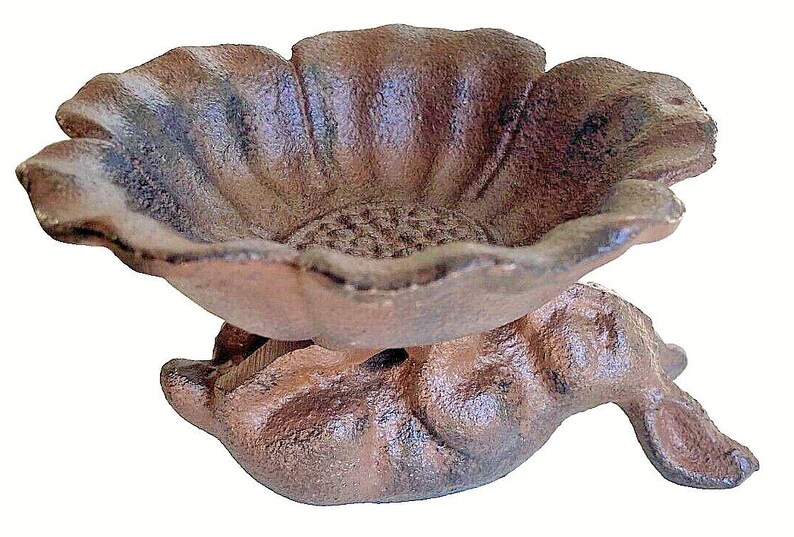 Cast Iron Rabbit Bowl: Garden Bird Feeder Candy Dish - Etsy