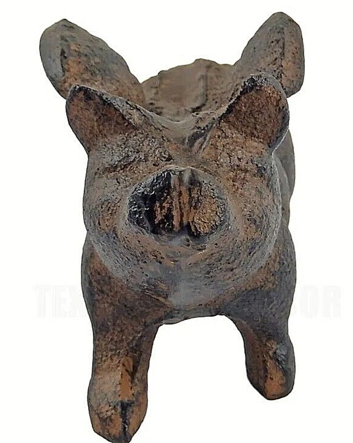 Cast Iron Flying Pig Figurine Rustic Statue Paperweight Garden Decor ...