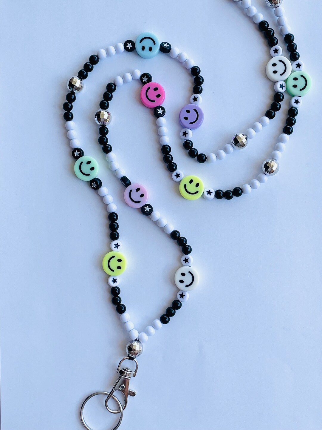 Smiley Retro Lanyard - Etsy