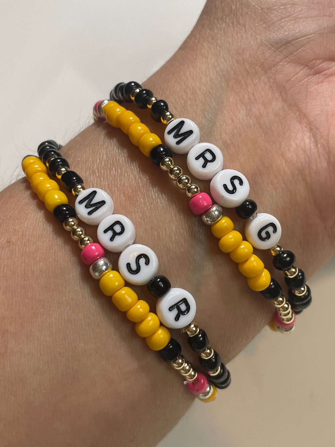 Teacher Pencil Bracelet Set/ Personalized Set - Etsy