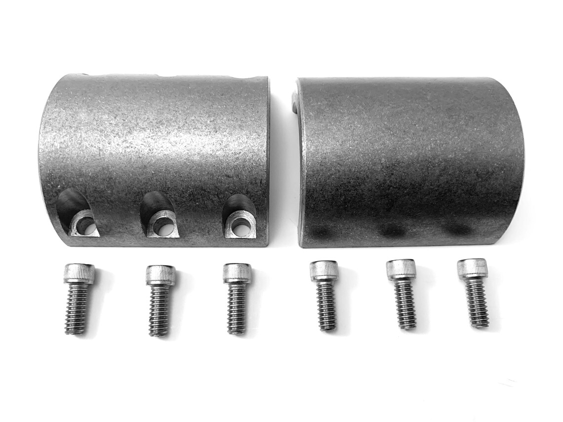 UTV Bolt-on Clamps Steel Tube Clamp Bolt On Weldable 1.75 1 3/4 Roll ...