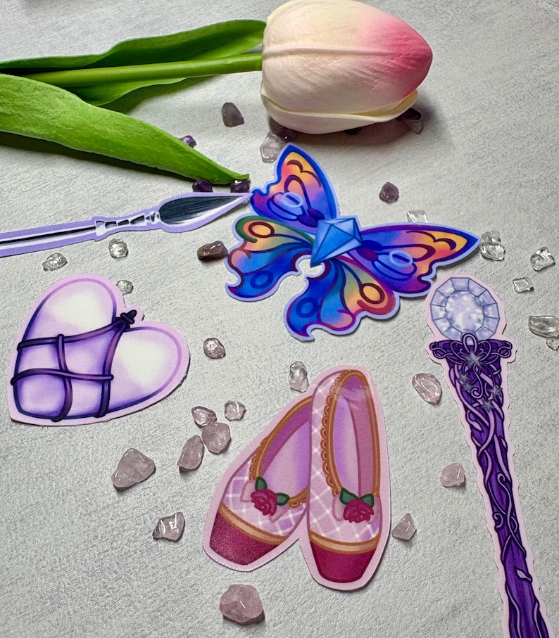 Magical Princess Vinyl Stickers- Holgraphic Fan Art Pack of 6 Princess ...