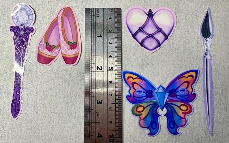 Magical Princess Vinyl Stickers- Holgraphic Fan Art Pack of 6 Princess ...