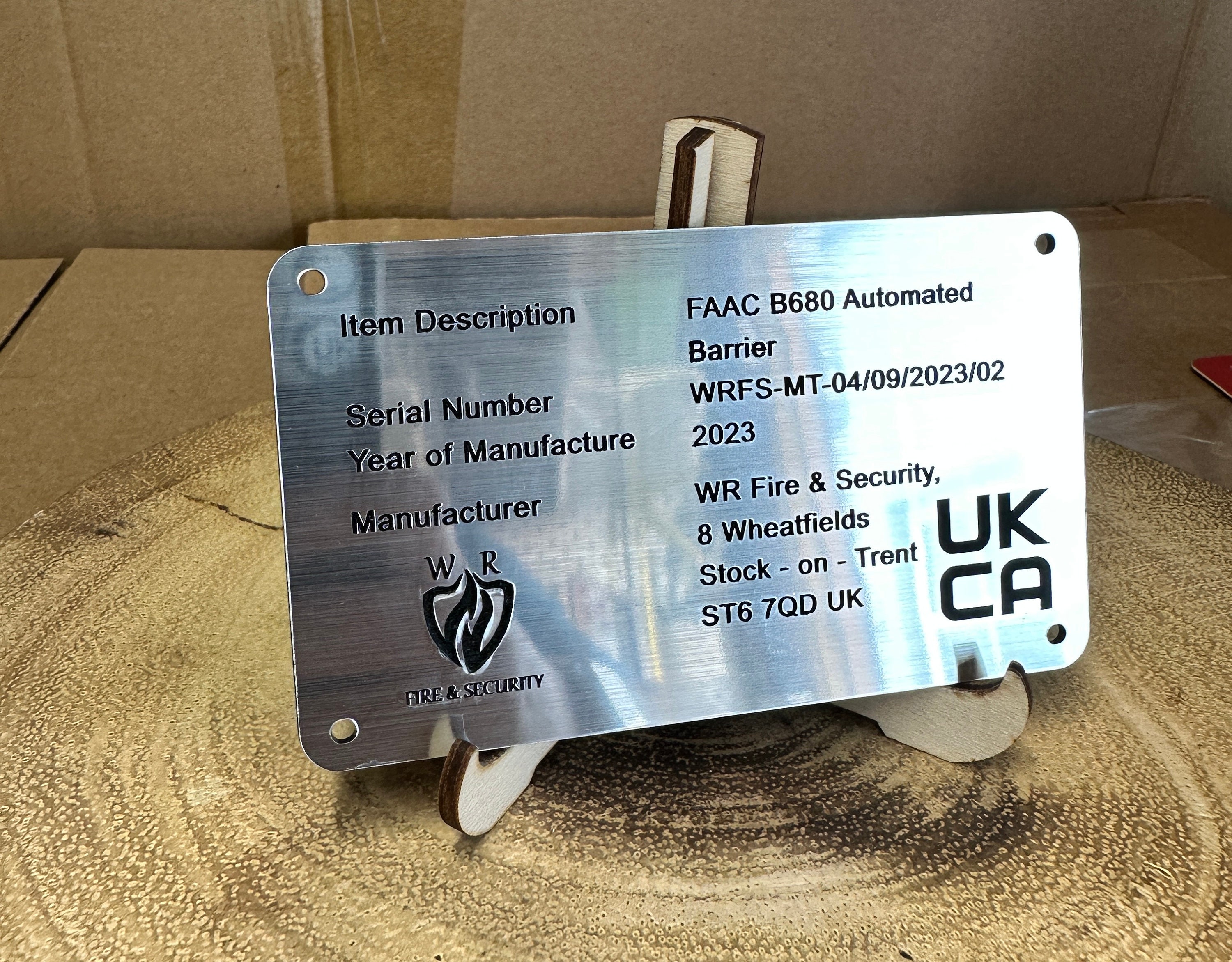 UKCA CE Plaque Plate Custom to Your Requirements. New UK Ce Requirement ...