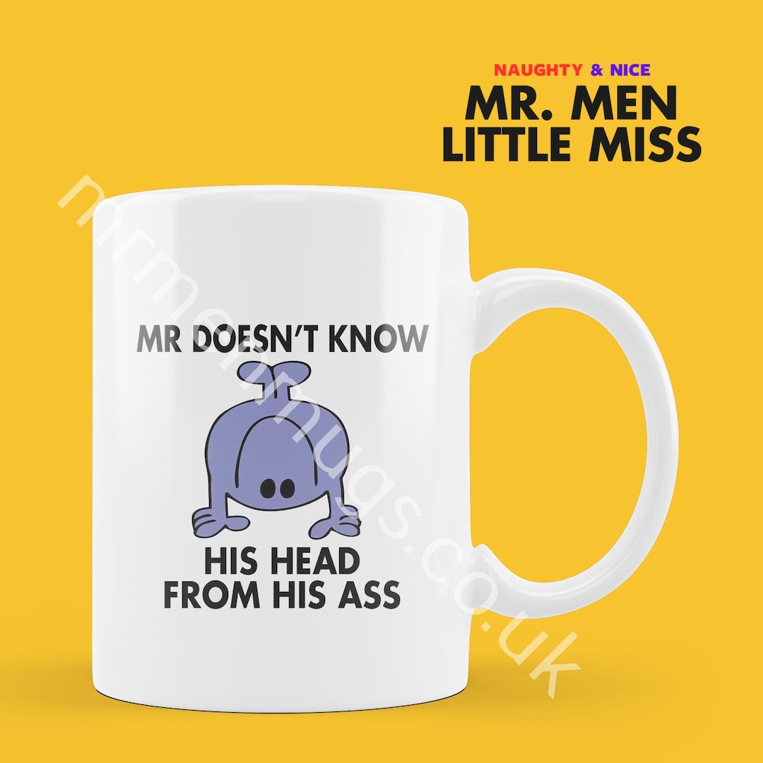 Official Mr Doesn't Know His Head From His Ass Coffee Mug Tea Cup, Personalised Present, Funny ...